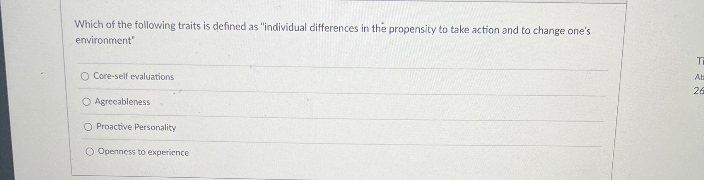 Solved Which of the following traits is defined as | Chegg.com