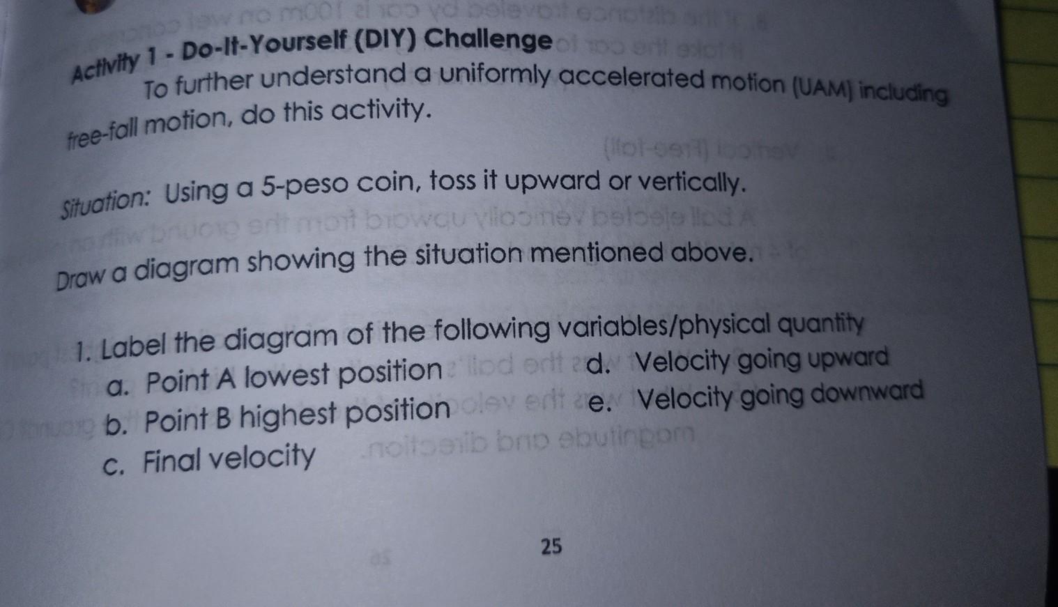 Solved DOWO Moot 100 bolevolan Activity 1 - Do-It-Yourself | Chegg.com
