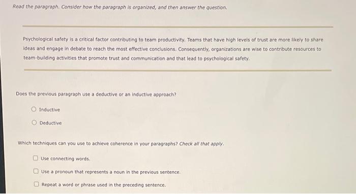 2. Effective Introductions, Coherent Paragraphs, and | Chegg.com