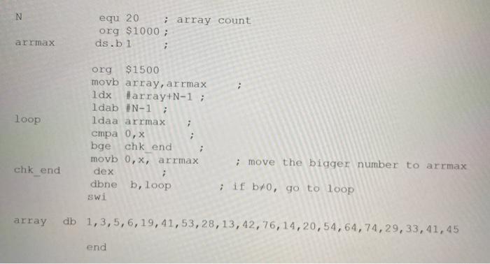 Solved The following code is to find the maximum element | Chegg.com