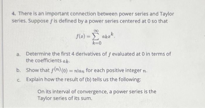 Solved 1. Finding coefficients in a power series expansion | Chegg.com