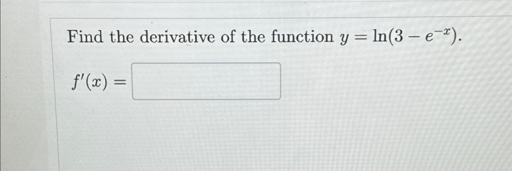 Solved Find the derivative of the function | Chegg.com