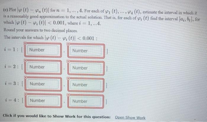 Solved Use the method of successive approximations to solve | Chegg.com