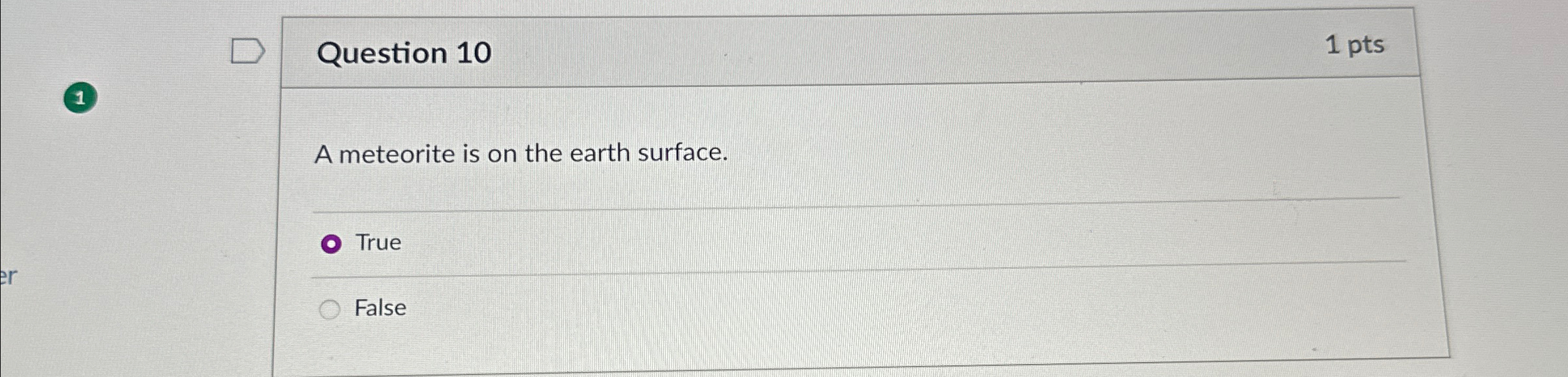 Solved Question 101ptsA meteorite is on the earth | Chegg.com