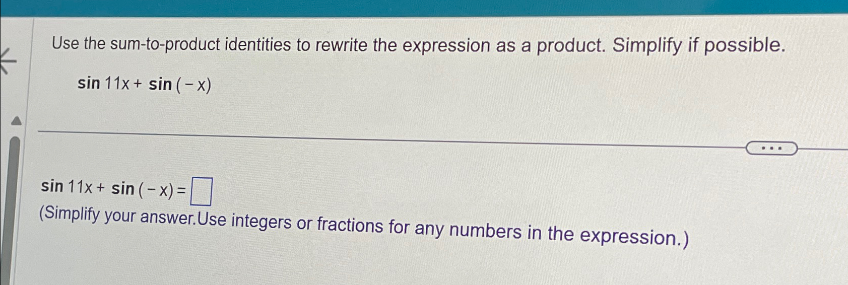 Solved Use the sum-to-product identities to rewrite the | Chegg.com