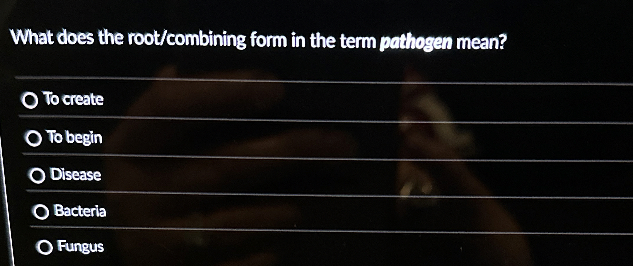 Solved What does the root/combining form in the term | Chegg.com