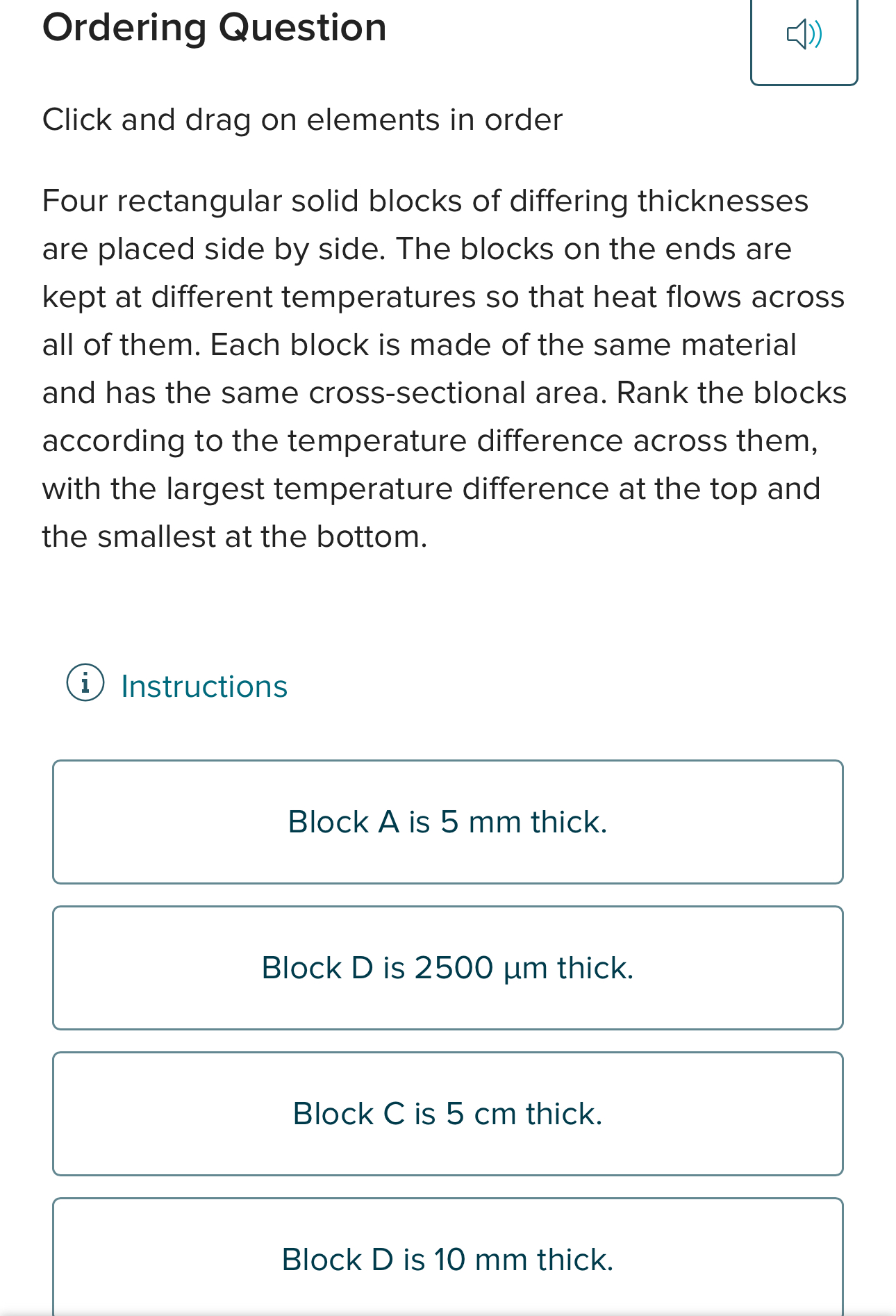 Solved Ordering QuestionClick and drag on elements in | Chegg.com
