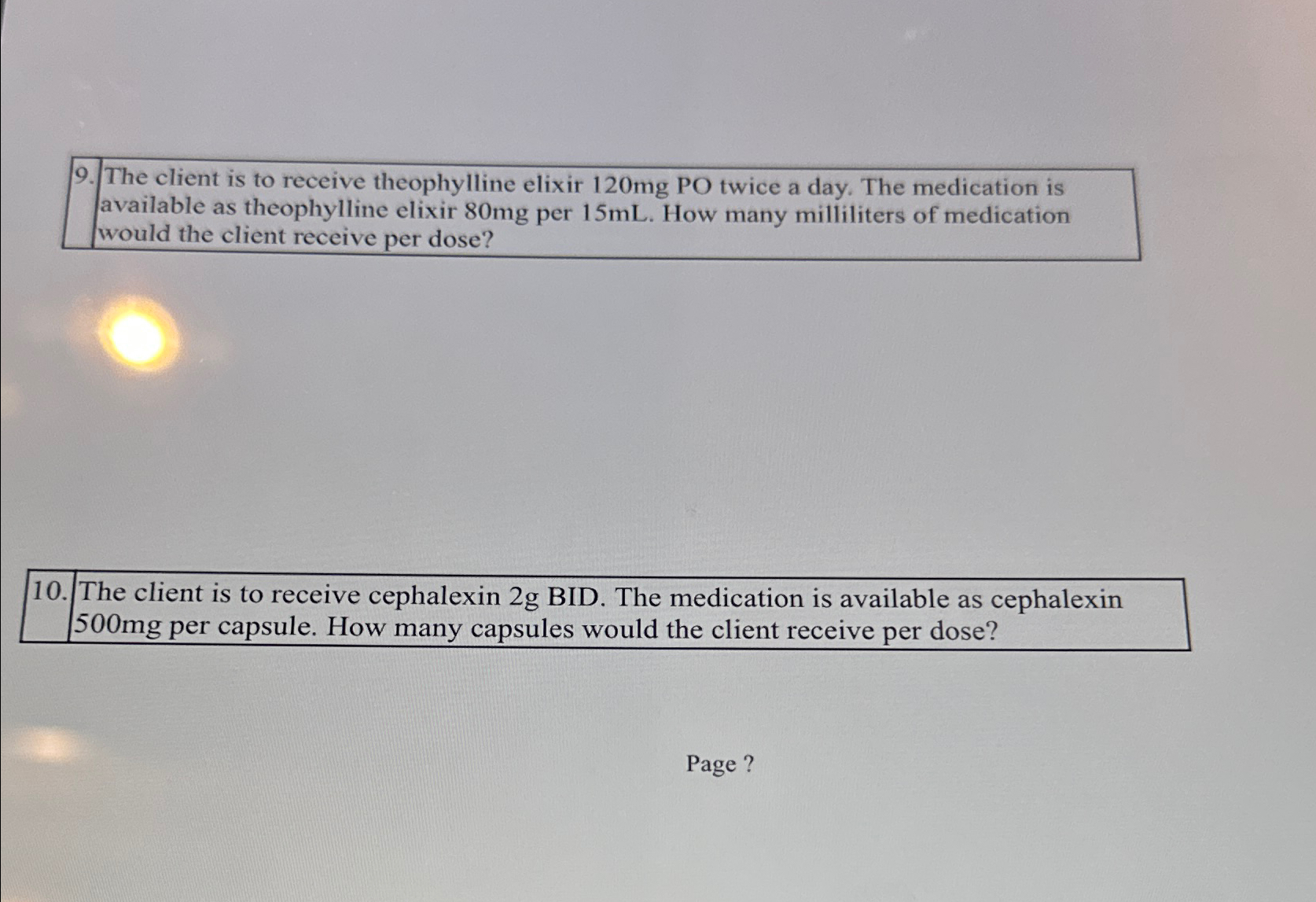 Solved The client is to receive theophylline elixir 120mg | Chegg.com