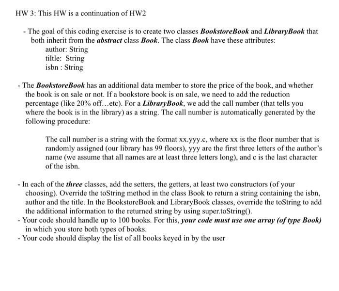 Solved HW 3: This HW is a continuation of HW2 - The goal of | Chegg.com