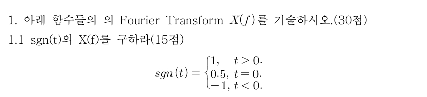 Solved 아래 함수들의 의 ﻿Fourier Transform | Chegg.com