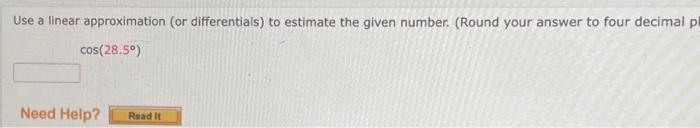 Solved Use a linear approximation (or differentials) to | Chegg.com