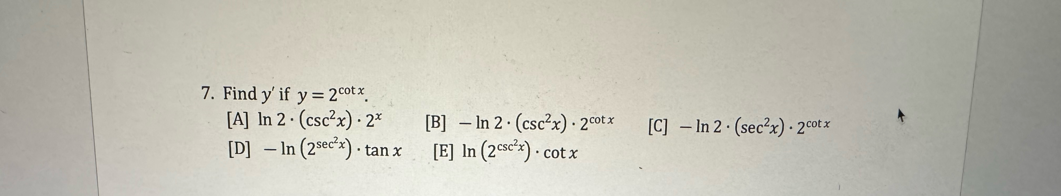 Solved Find y' ﻿if | Chegg.com