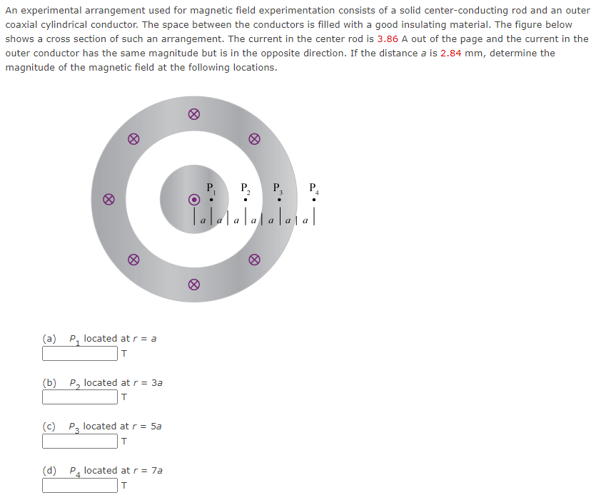 Solved An experimental arrangement used for magnetic field | Chegg.com