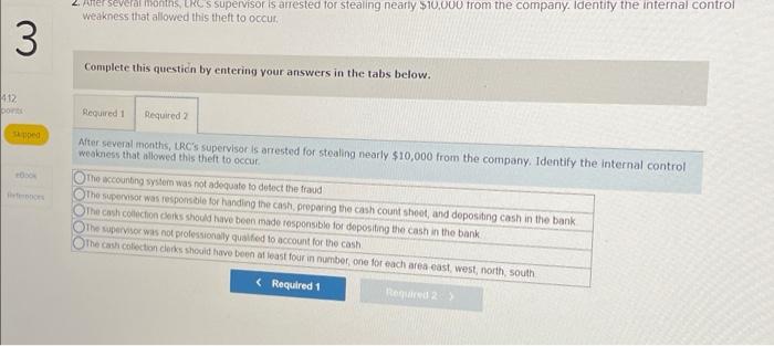 Solved E5-3 (Static) Identifying Internal Control Principles | Chegg.com