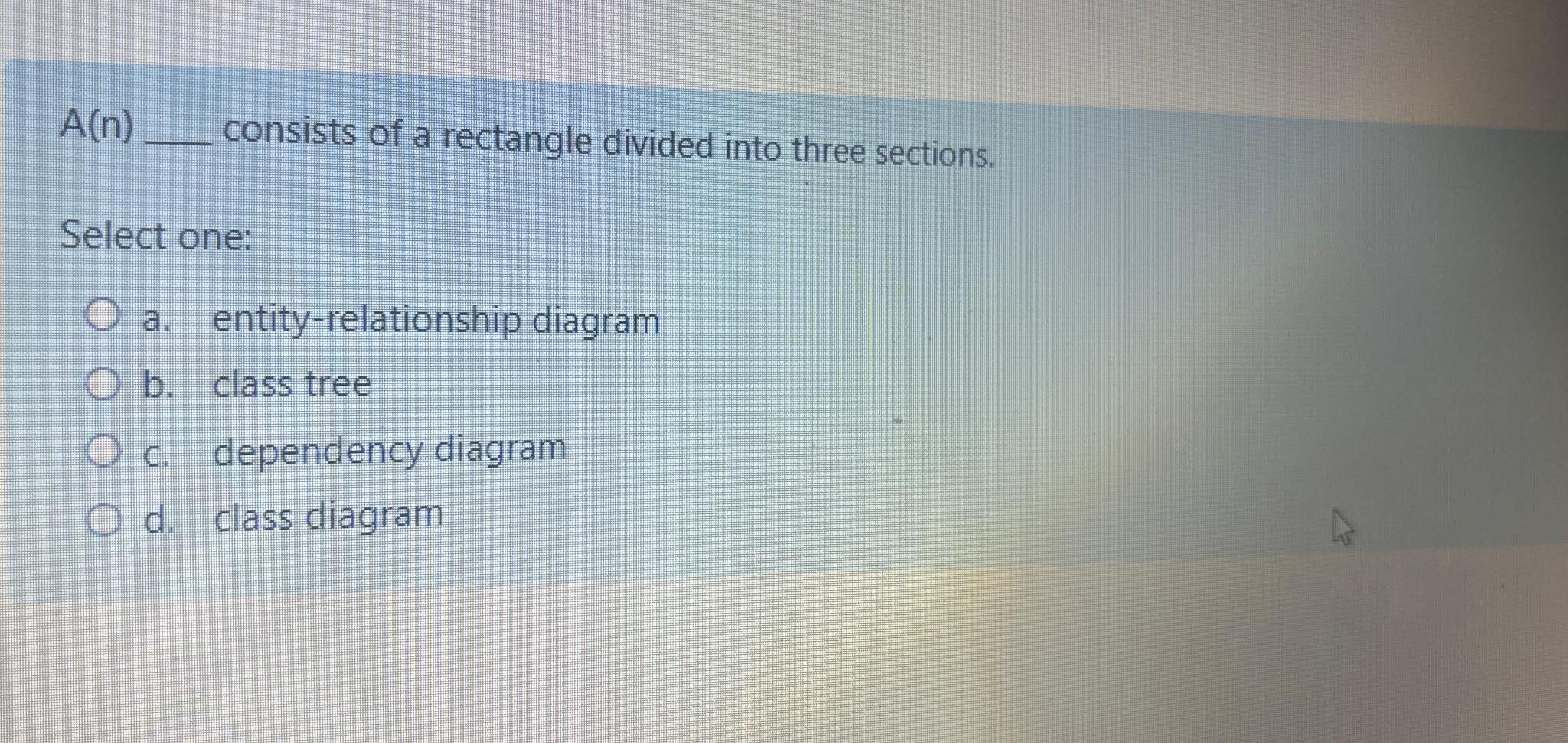 Solved A(n) ﻿consists of a rectangle divided into three | Chegg.com