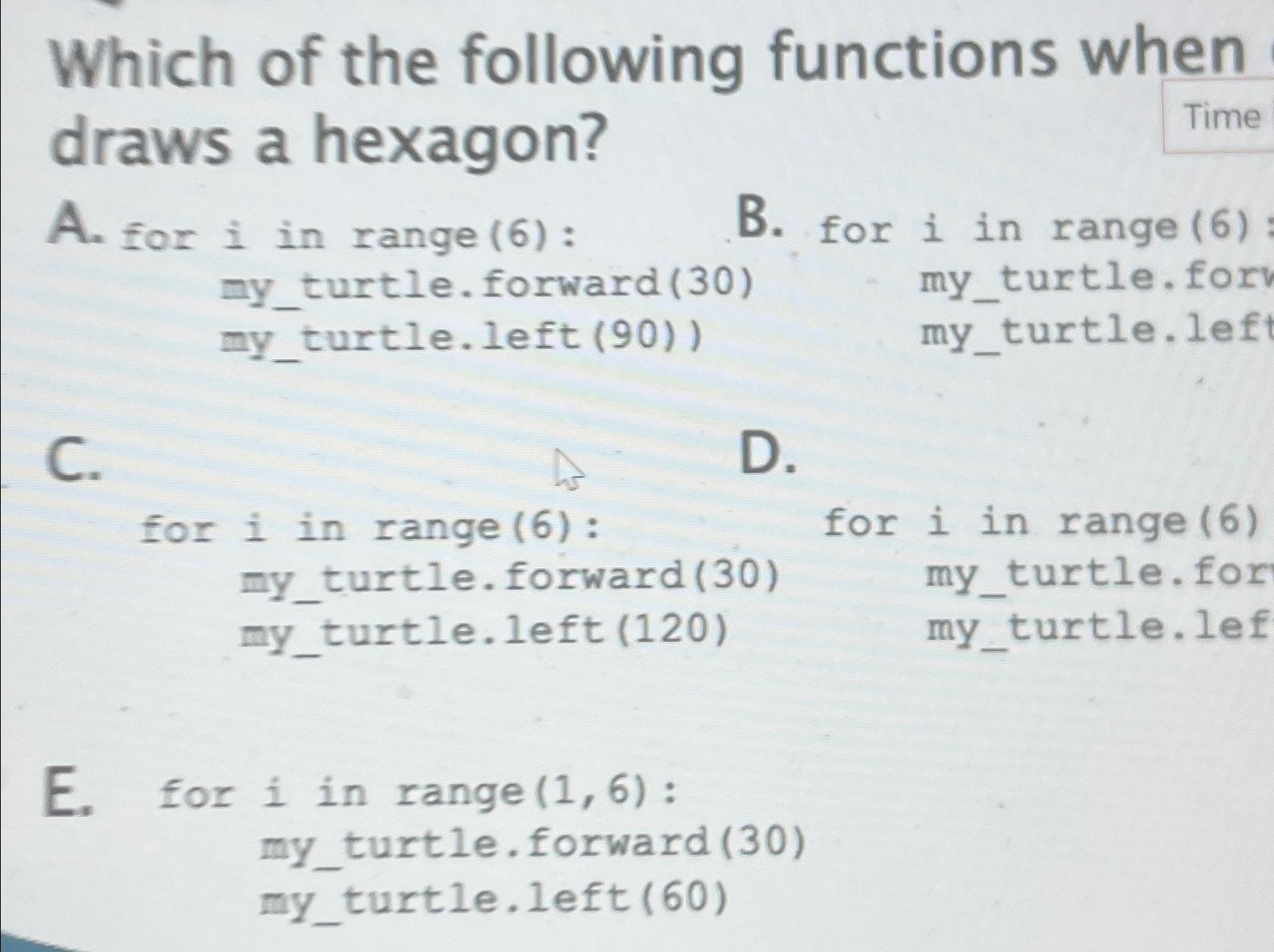 Solved Which of the following functions when draws a | Chegg.com