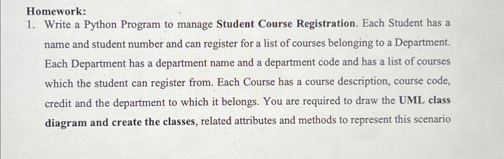 Solved Homework:Write a Python Program to manage Student | Chegg.com