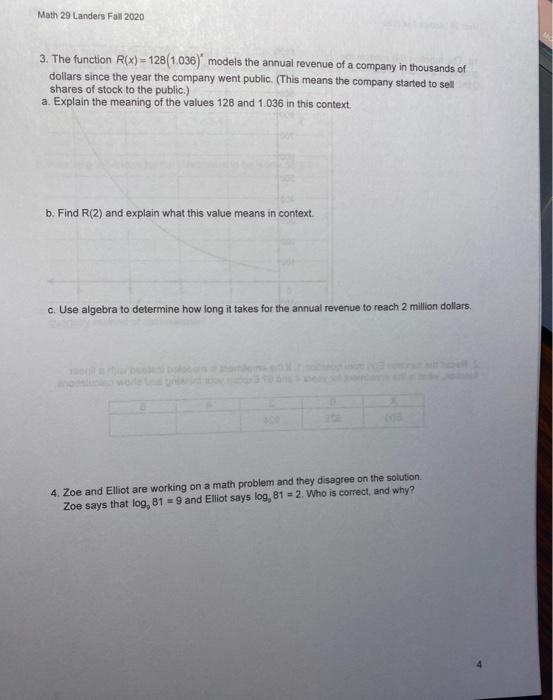 Solved Math 29 Landers Fall 2020 3. The function R(x) = | Chegg.com