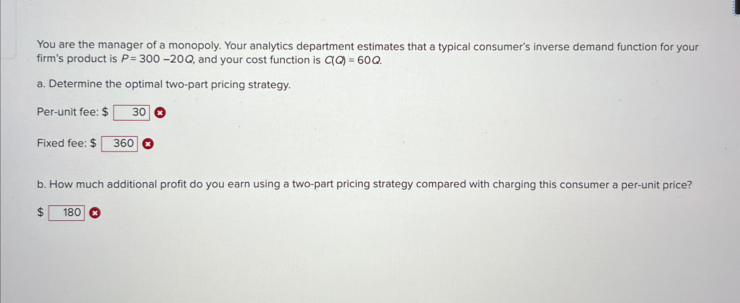 Solved You are the manager of a monopoly. Your analytics | Chegg.com