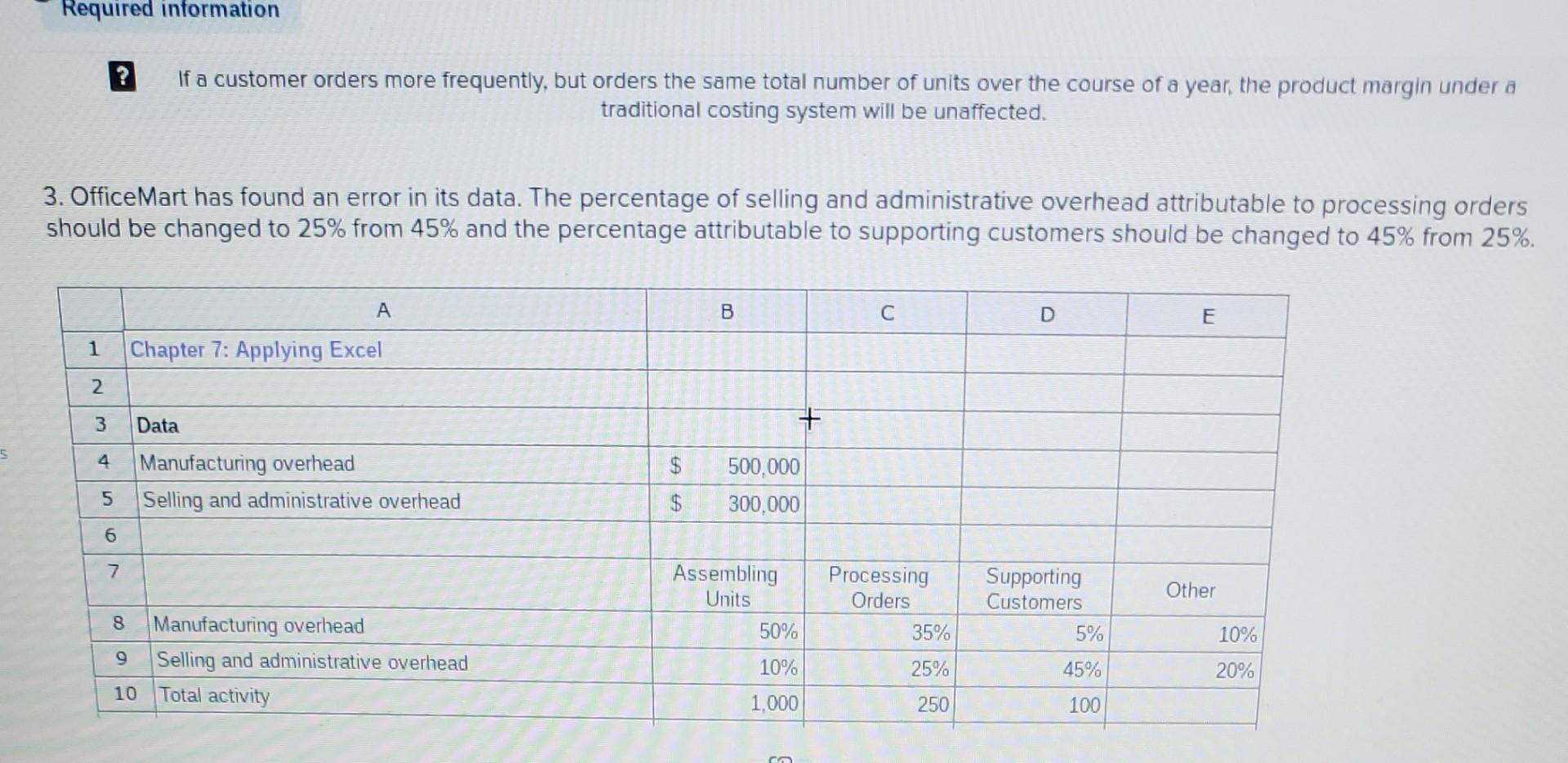 Solved Chapter 7 Algo Applying Excel Exercise Part 2 Of 2903
