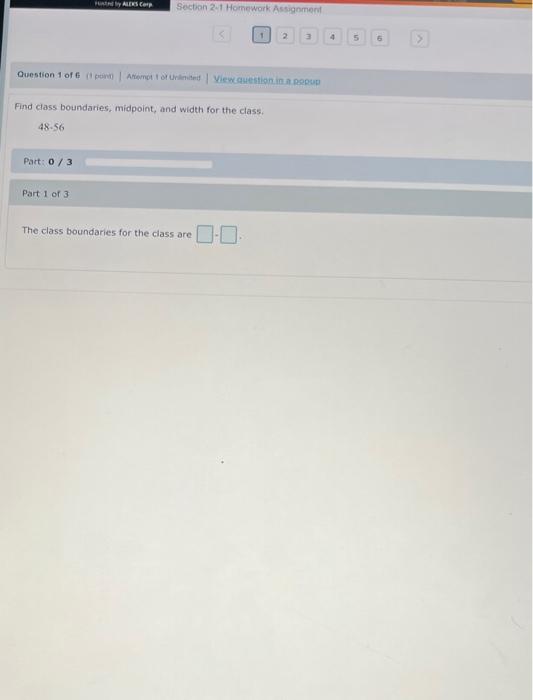 Solved Find Class Boundaries Midpoint And Width For The 