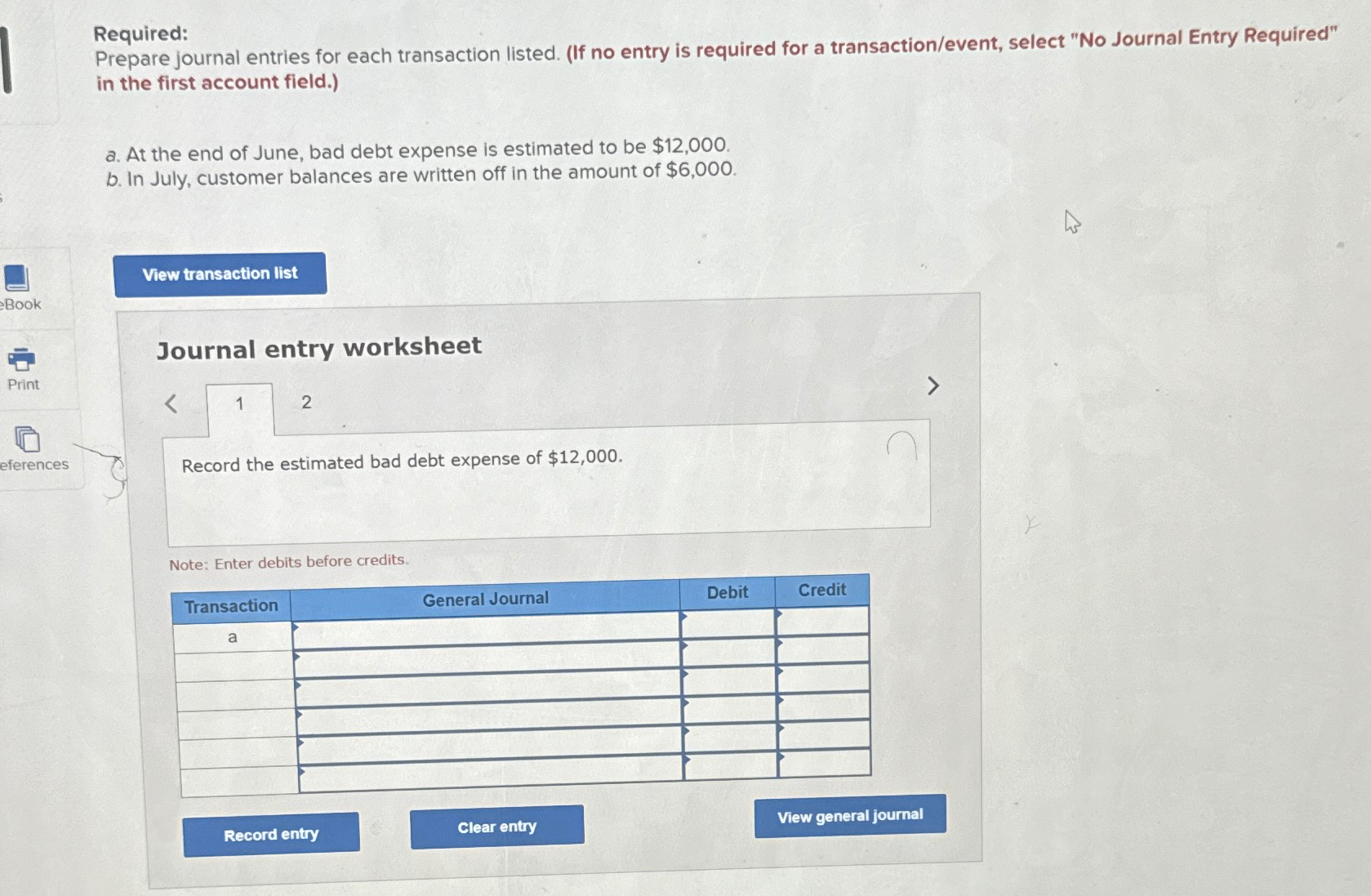 Solved Required:Prepare journal entries for each transaction | Chegg.com