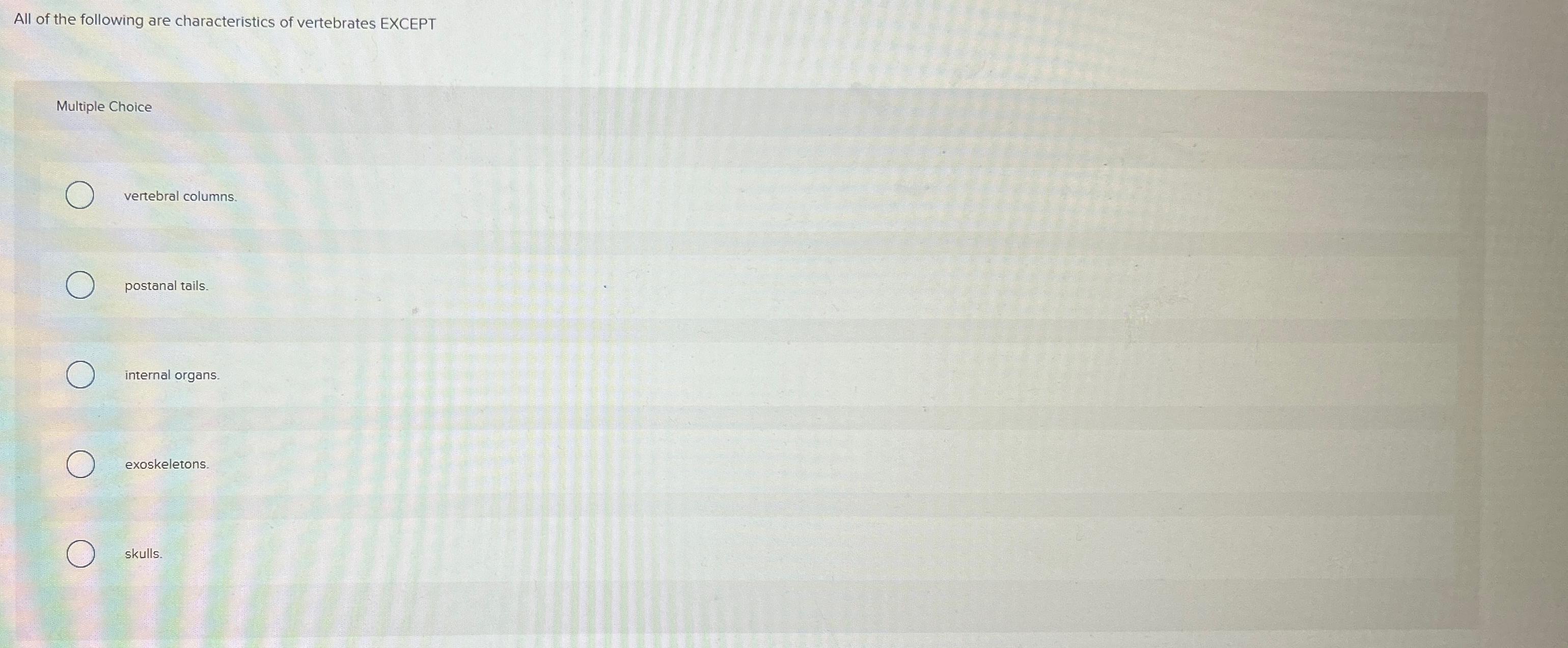 Solved All of the following are characteristics of | Chegg.com