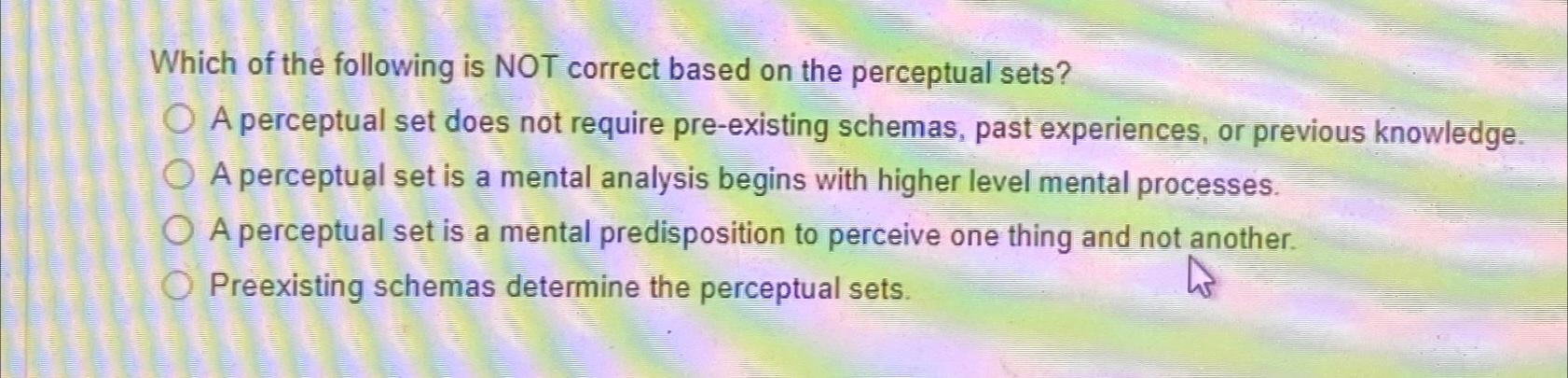 Solved Which of the following is NOT correct based on the | Chegg.com