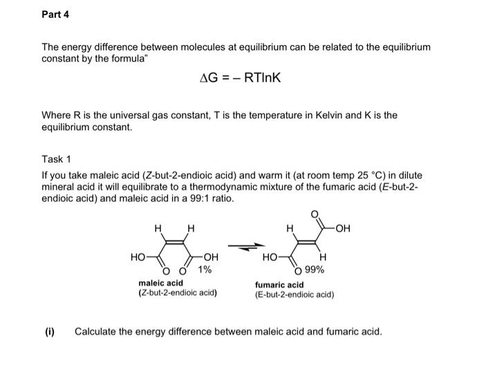 Solved The energy difference between molecules at | Chegg.com