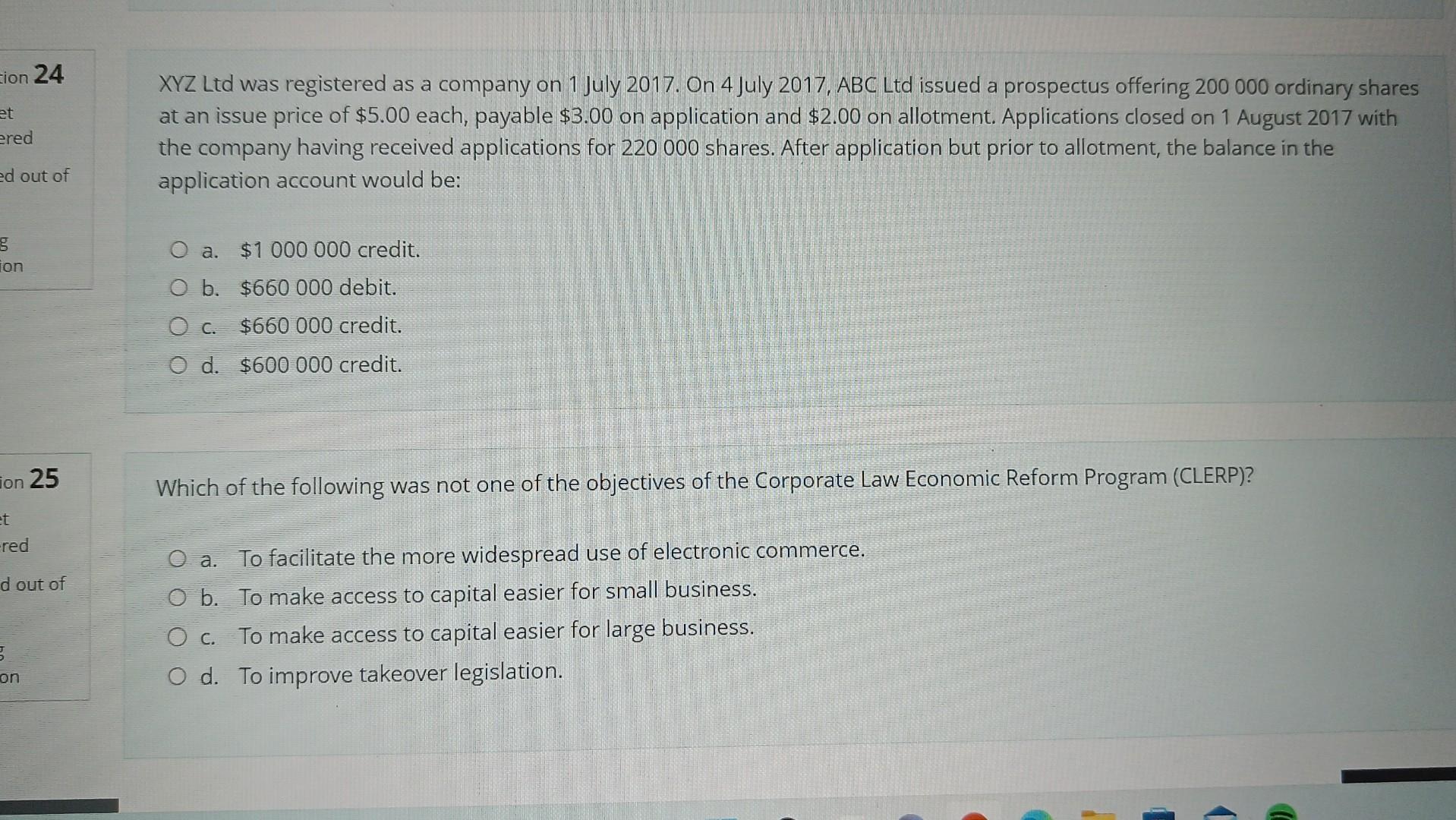 Solved XYZ Ltd was registered as a company on 1 July 2017. | Chegg.com