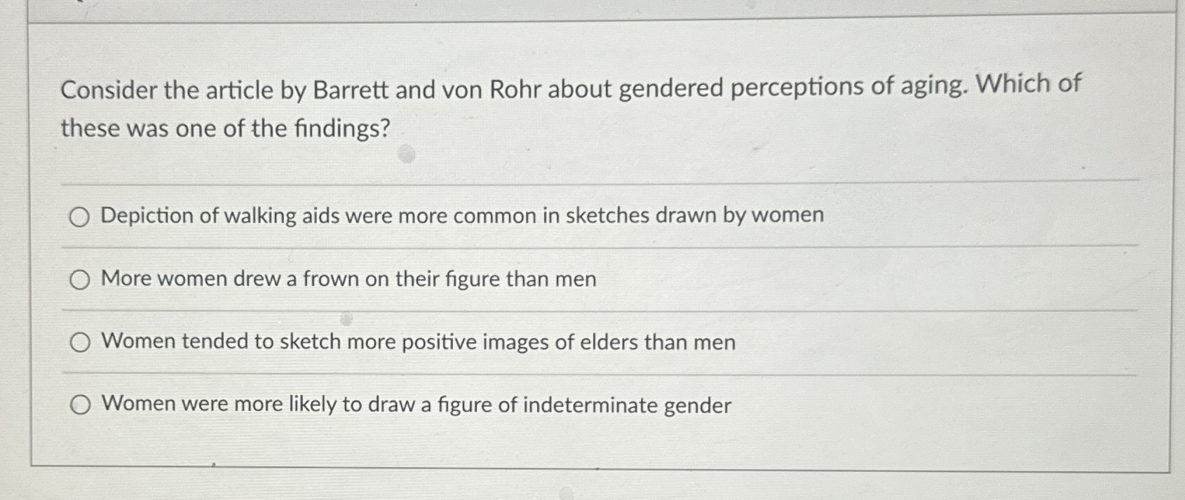 Solved Consider the article by Barrett and von Rohr about | Chegg.com