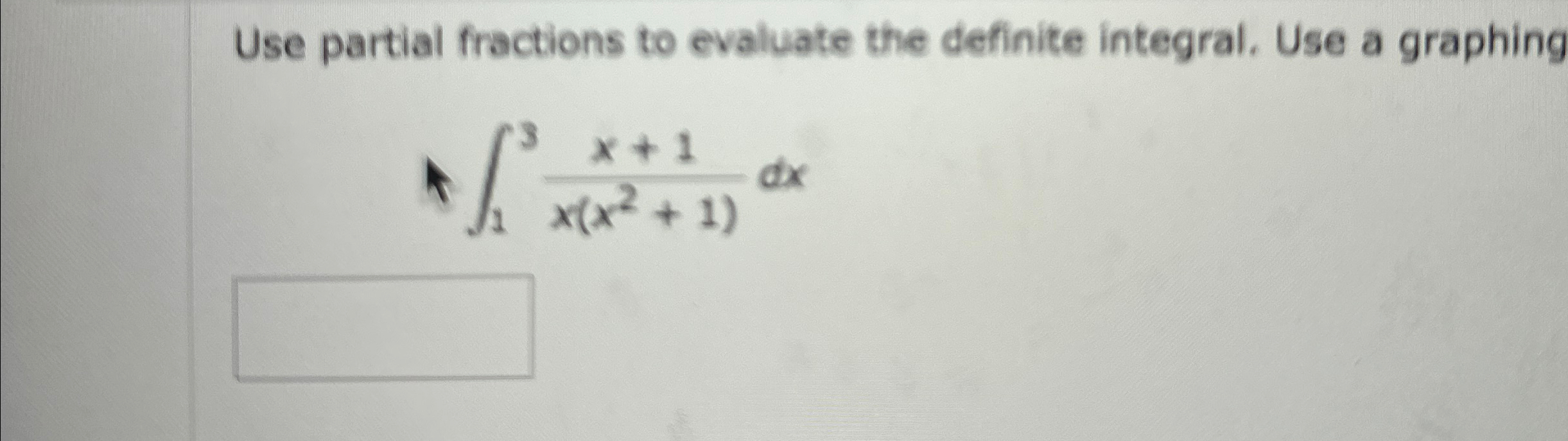 Solved Use partial fractions to evaluate the definite | Chegg.com