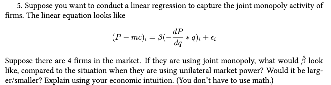 Solved Suppose you want to conduct a linear regression to | Chegg.com