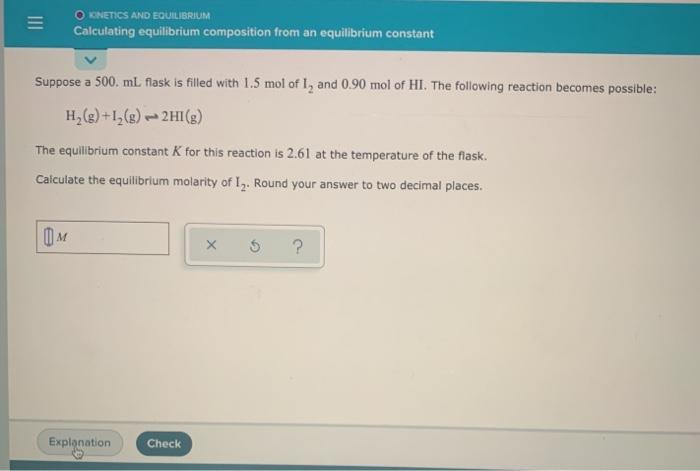 Solved OKONETICS AND EQUILIBRIUM Calculating equilibrium | Chegg.com