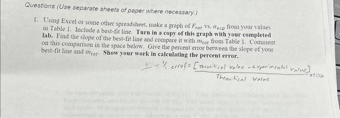 Questions (Use separate sheets of paper where | Chegg.com