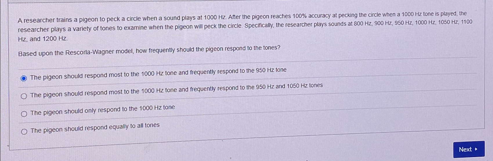 Solved A researcher trains a pigeon to peck a circle when a | Chegg.com