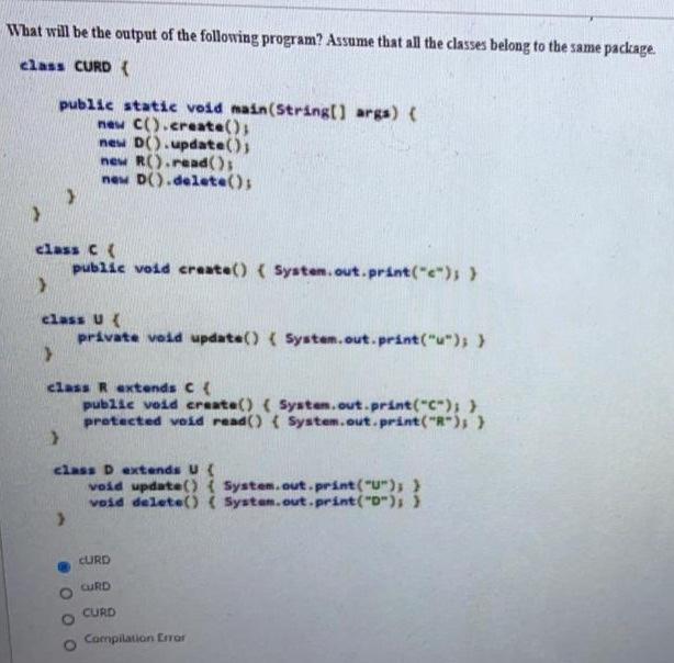 Solved Does field i' of Class A be inherited to Class B in | Chegg.com