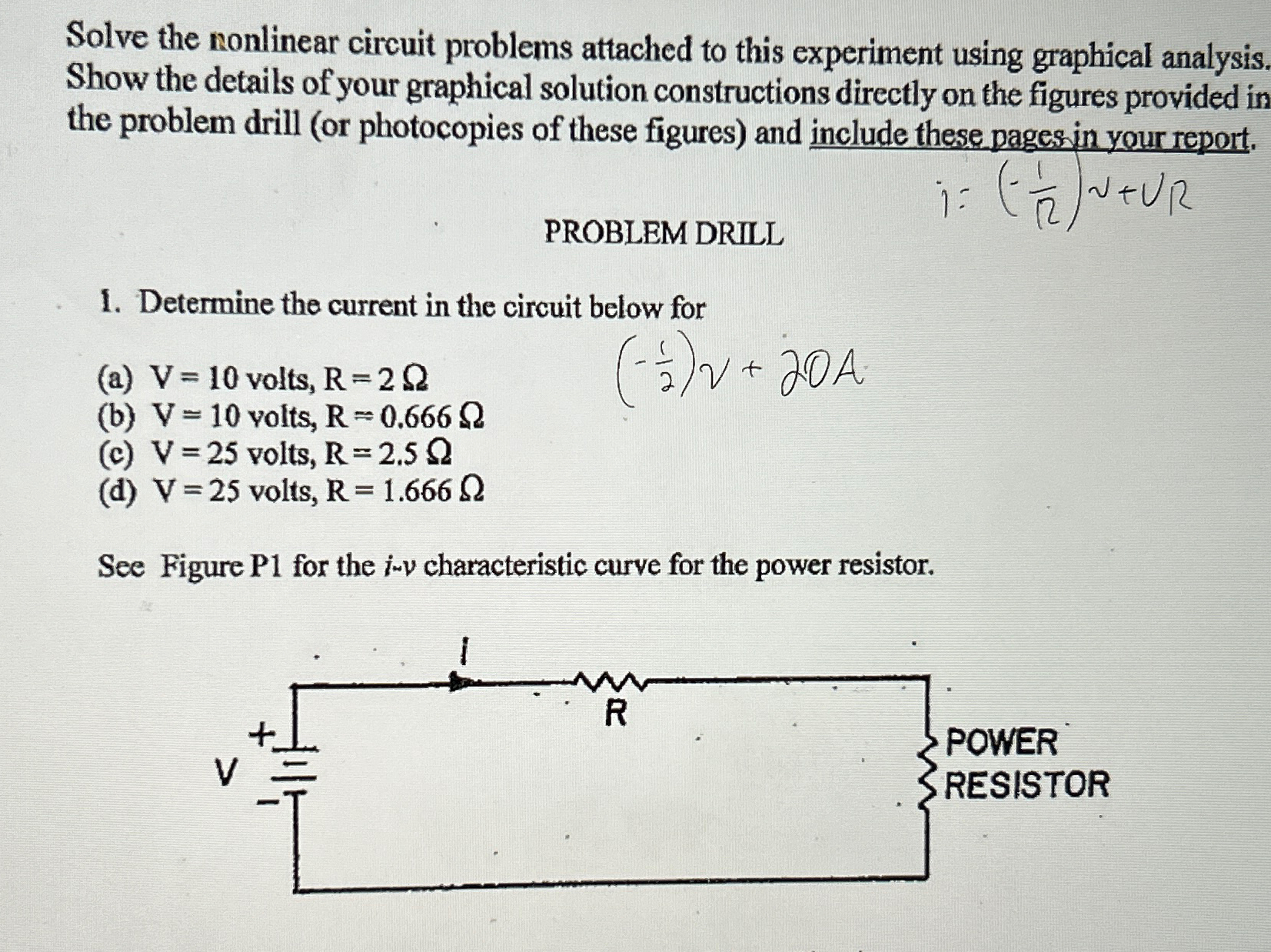 Solved Solve the nonlinear circuit problems attached to this | Chegg.com
