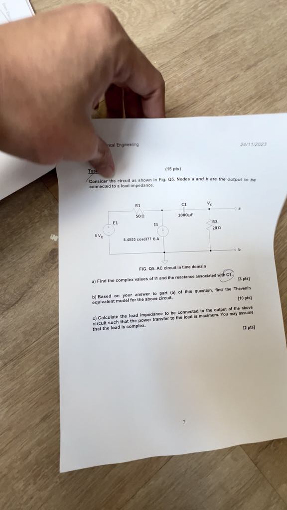 Solved Consider the circuit as shown in Fig. Q5. ﻿Nodes a | Chegg.com