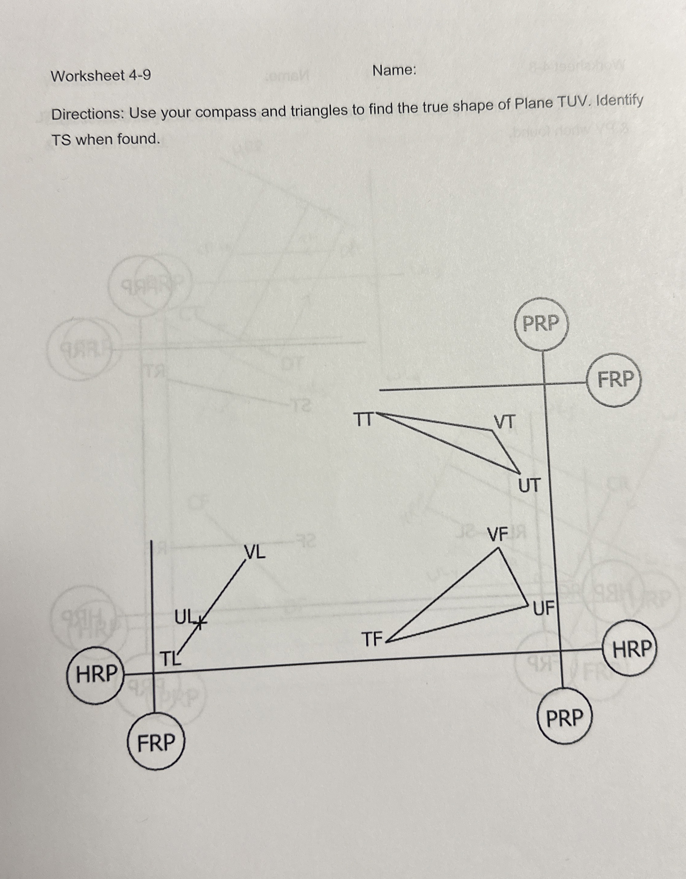 Solved Worksheet 4-9Name:Directions: Use your compass and | Chegg.com