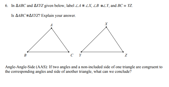 Solved In ????ABC ﻿and ????xYZ ﻿given below, label | Chegg.com