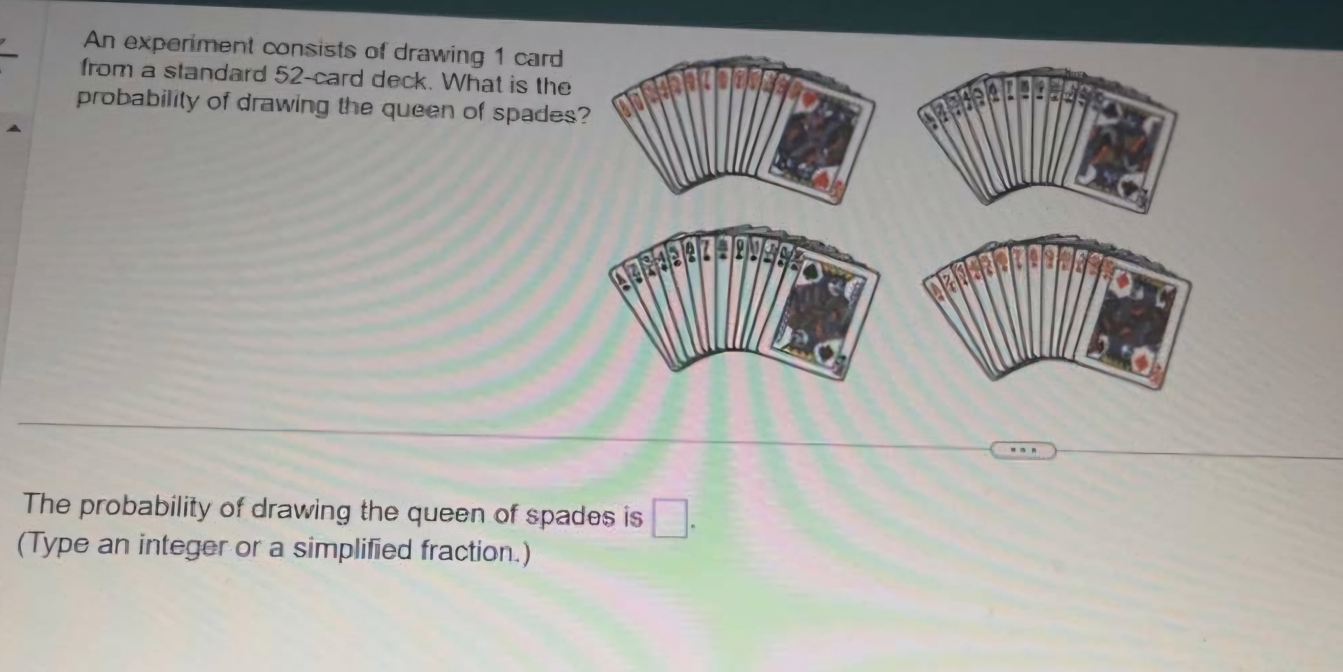 Solved An experiment consists of drawing 1 ﻿card from a | Chegg.com