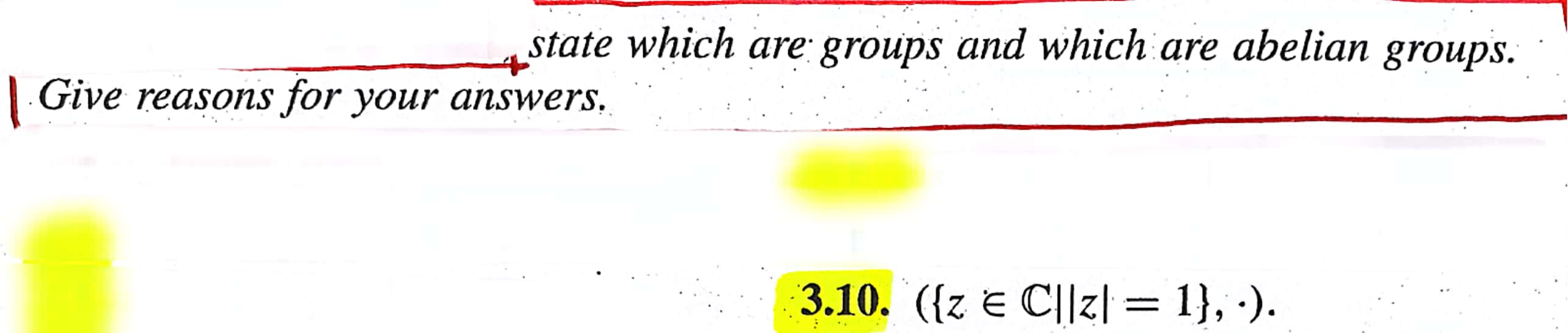 Solved state which are groups and which are abelian groups.1 | Chegg.com