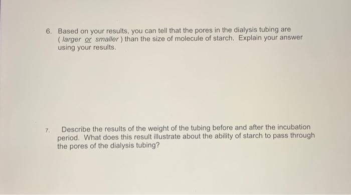 Solved Post-Lab Questions: Molecule Movement Part 1 - | Chegg.com