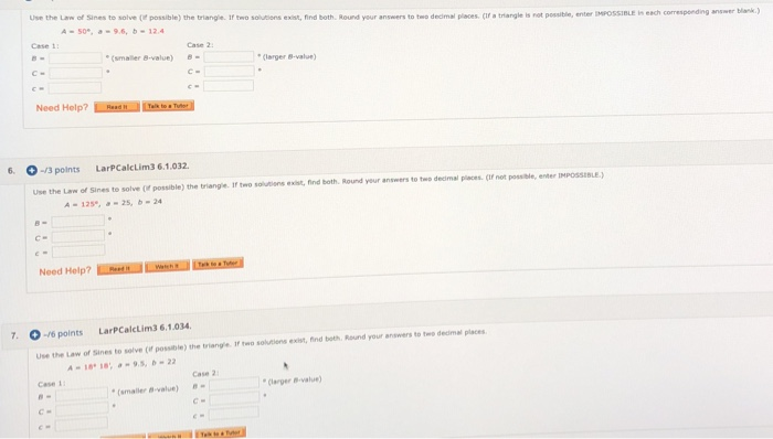 Solved erstoodedm a ces. (If a triangle is not possible, | Chegg.com