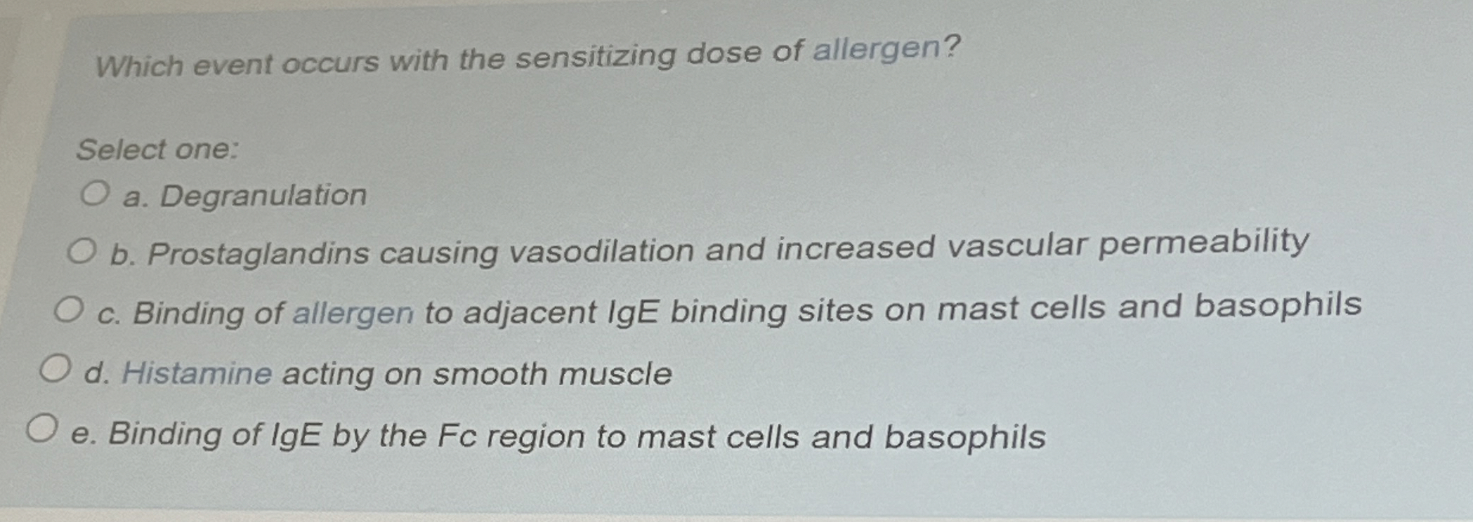 Solved Which event occurs with the sensitizing dose of | Chegg.com