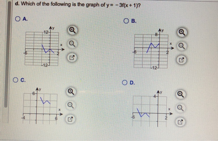 Solved Graph each of the following functions by transforming | Chegg.com