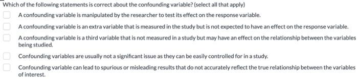 Solved Which of the following statements is correct about | Chegg.com