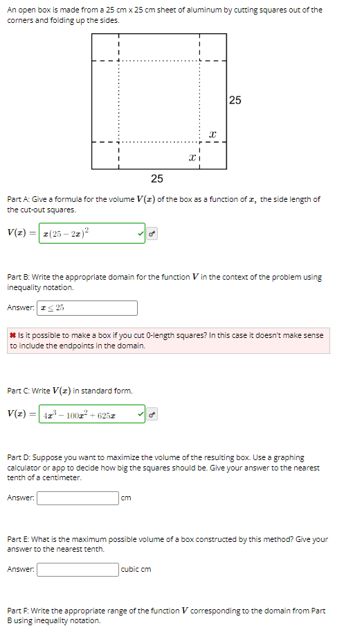 Solved I only need parts D, ﻿E, ﻿and F, ﻿please An open box | Chegg.com