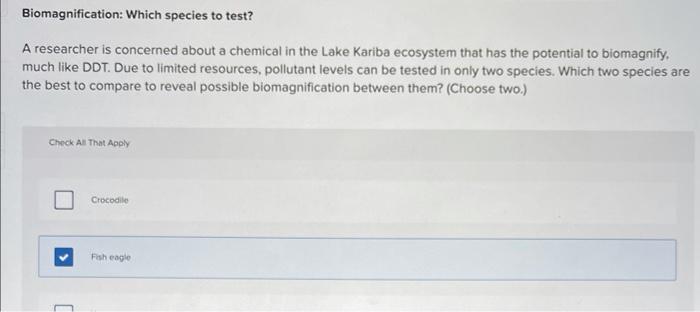 Solved Required information Biomagnification In the 1960s, | Chegg.com